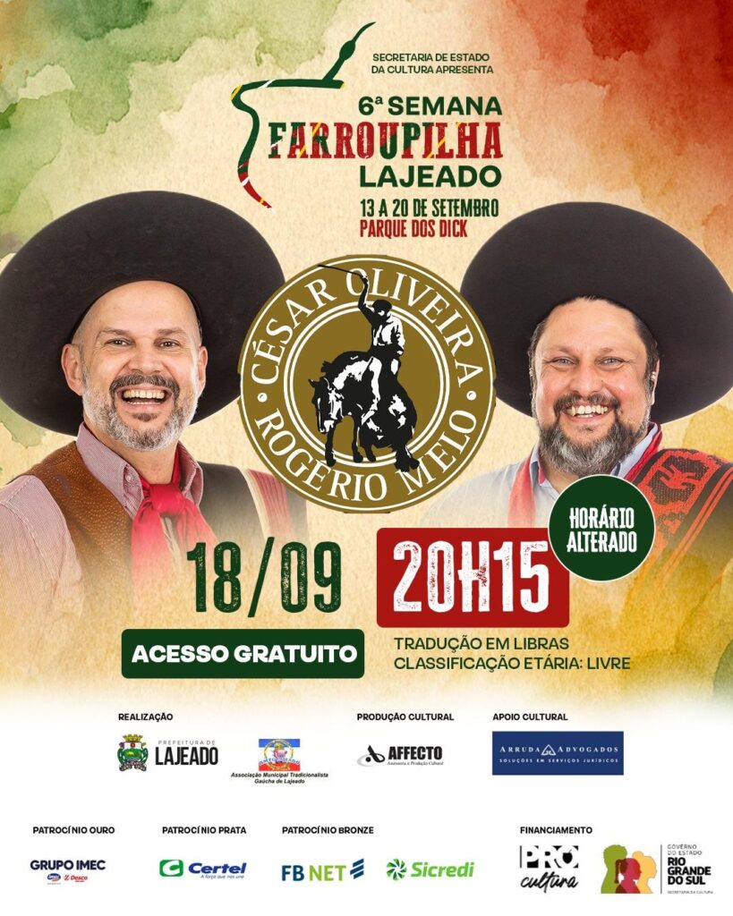 Shows de César Oliveira & Rogério Melo, Grupo Batecasco e Capitão ...