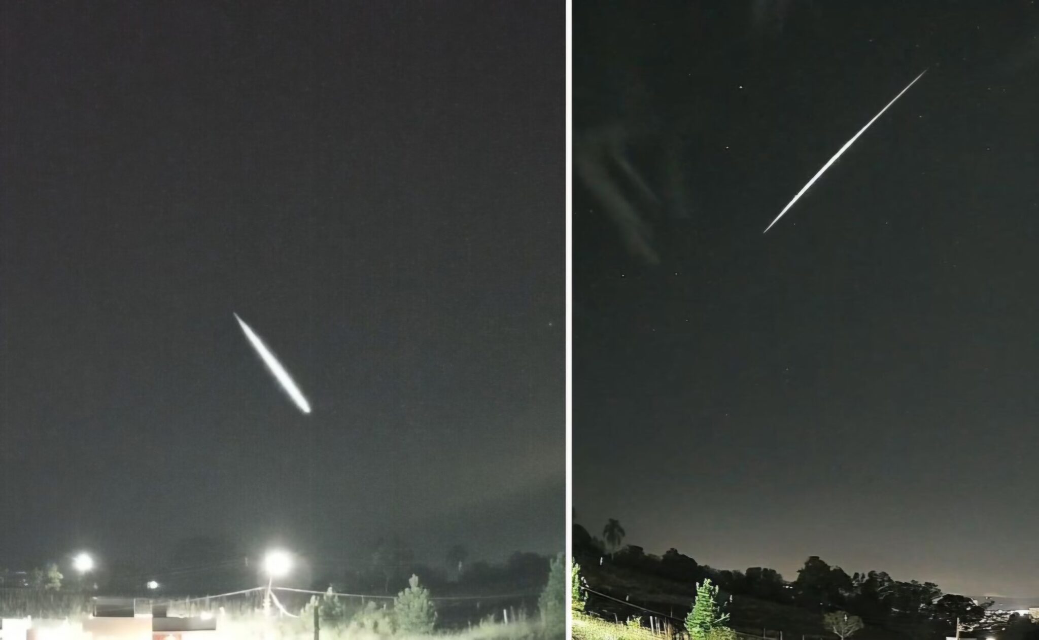 Dois meteoros do tipo "fireball" são registrados no mesmo dia no RS