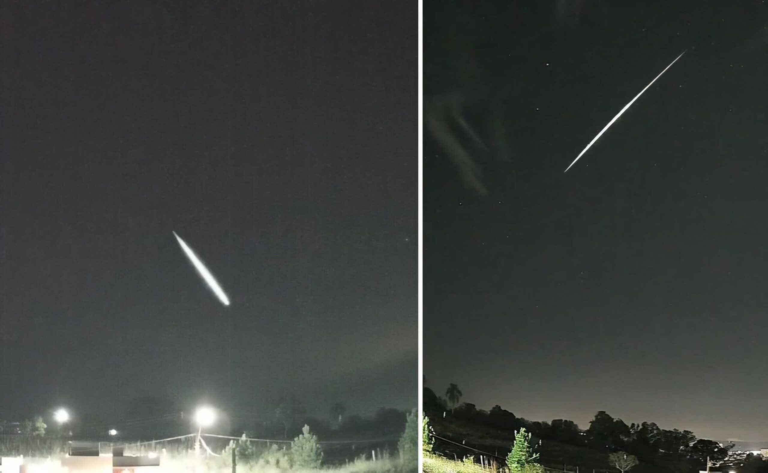 Dois meteoros do tipo "fireball" são registrados no mesmo dia no RS